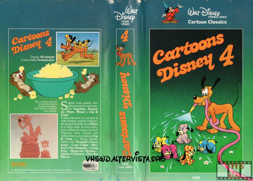 Cartoons Disney 4 | VHS Walt Disney