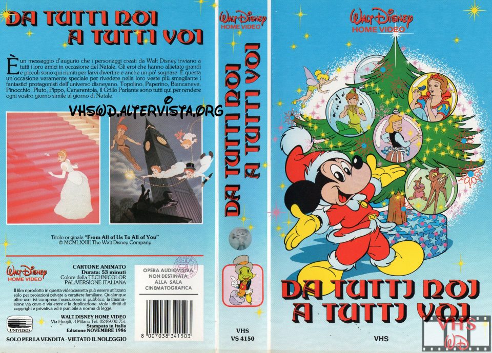 Da tutti noi a tutti voi (riedizione) | VHS Walt Disney
