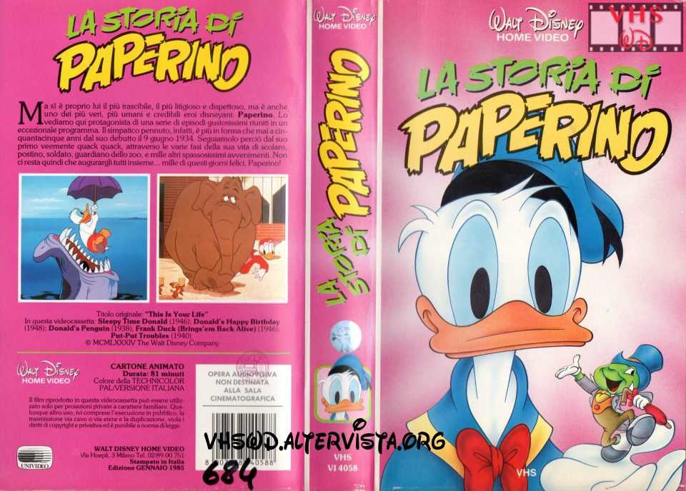 La storia di Paperino (riedizione) | VHS Walt Disney