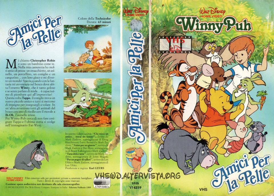 Winny Puh - Amici per la pelle | VHS Walt Disney
